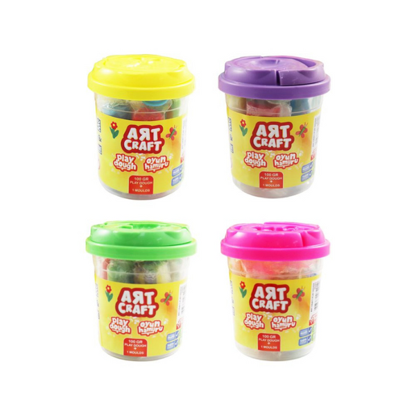 Art Craft Play Dough Tubs 5 x 20g with Cutter – Sunny's Variety Stores