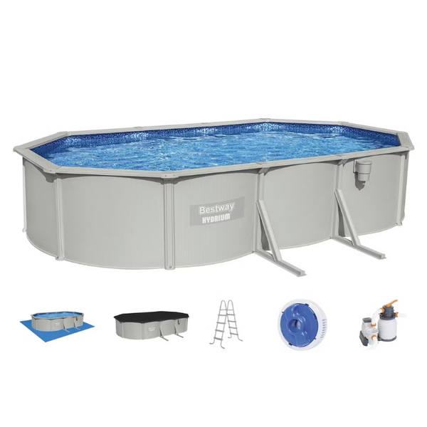 Bestway Hydrium 6.10m x 3.60m x 1.20m Oval Pool Set – Sunny's Variety ...