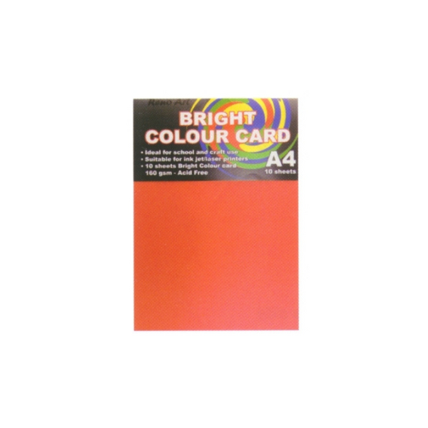 Bright Colour Card Asst 10 Sheets – Sunny's Variety Stores