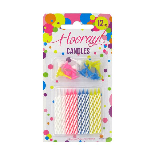 Candle Birthday 12pc with Holders 6cm – Sunny's Variety Stores