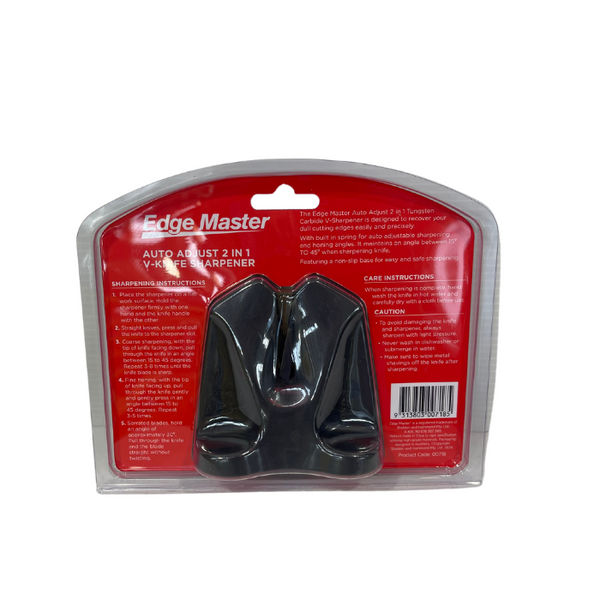 Edge Master Auto Adjust 2in1 V-Knife Sharpener – Sunny's Variety Stores
