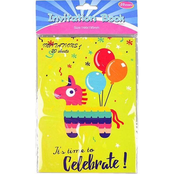 Invitation Pad - Celebration 20pk – Sunny's Variety Stores