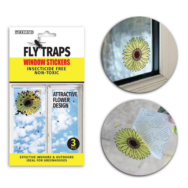Maxcare Fly Trap Window Stickers 3 Sheets – Sunny's Variety Stores