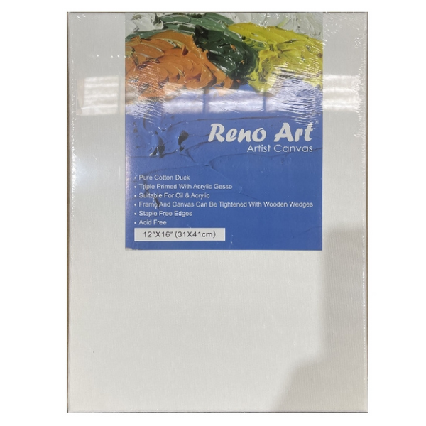 Reno Art Stretched Canvas - 12 x 16in - 30cm x 40cm x 18mm – Sunny's ...