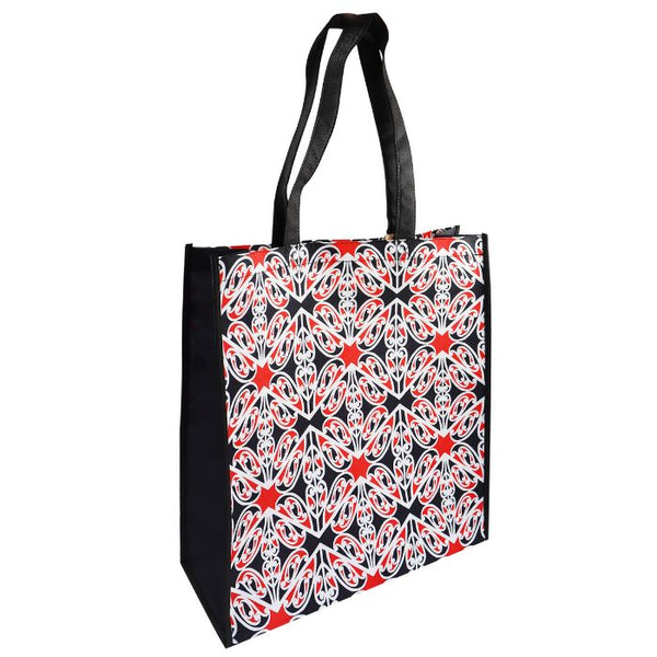 Shopping Bag NZ Laminated Maori Design 38x34x12cm – Sunny's Variety Stores