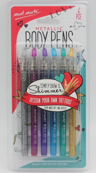Body Art Markers - Metallic 6pc – Sunny's Variety Stores